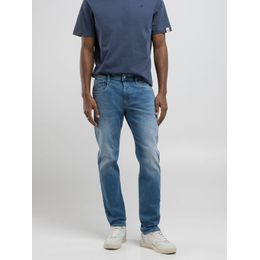 Replay Herren Slim-fit-Jeans "Anbass", blau, Gr. 31, Denim/Jeans, Obermaterial: 99% Baumwolle, 1% Elasthan, Jeans