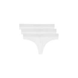 Marc O'Polo MARC O'POLO Damen String "Essentials", Gr. M, wei&szlig;, Obermaterial: 95% Baumwolle, 5% Elasthan, unifarben, Unterhosen, mit dezentem Logo-Detail