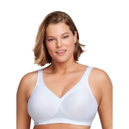 Glamorise Damen Sport-BH, Gr. 100, wei&szlig;, 75% Polyester, 20% Nylon, 5% Elasthan, BHs