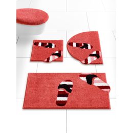 Badematte Grund, rosa, Badematten