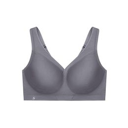 Glamorise Damen Sport-BH, Gr. 85, grau, 75% Polyester, 20% Nylon, 5% Elasthan, BHs