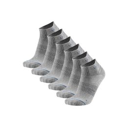 uyn Damen Sneakersocken "Socken 6er Pack", Gr. 45, grau, Obermaterial: 56% Baumwolle CO. 41% Polyamid PA. 3% Elasthan EL., Socken