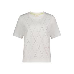 Cartoon Damen Kurzarmshirt "Damen mit Rundhalsausschnitt", wei&szlig;, Gr. 38, Obermaterial: 100% Baumwolle, Shirts