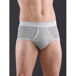 w&auml;schepur W&Auml;SCHEPUR Herren Slip, Gr. 6, grau, 75% Baumwolle, 25% Polyester, Unterhosen