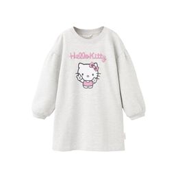 Mango Kids Kleid Mädchen Größe 92 hellgrau / pink / schwarz / weiß