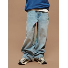 name it Jungen Relax-fit-Jeans "NKMBEN SKATER JEANS 1990-LD NOOS"light blau denim, Gr. 122, unifarben, Denim/Jeans, Obermaterial: 100% Baumwolle,
