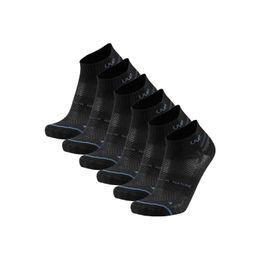 uyn Damen Sneakersocken "Socken 6er Pack", Gr. 42, schwarz, Obermaterial: 56% Baumwolle CO. 41% Polyamid PA. 3% Elasthan EL., Socken