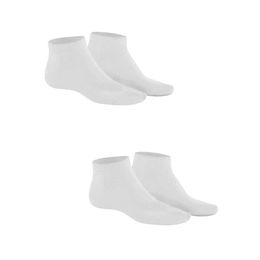 Hudson Damen Sneakersocken "Sneaker Only 2-Pack", Gr. 39, wei&szlig;, Obermaterial: 75% Baumwolle CO. 23% Polyamid PA. 2% Elasthan EL., Socken