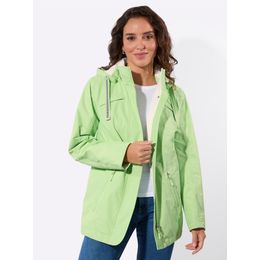 Casual Looks Damen Langjacke, gr&uuml;n, Gr. 19, unifarben, 100% Polyester, Jacken