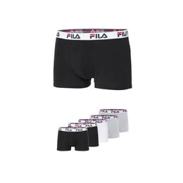 Fila Damen Boxer "MAN BOXER SHORTS", Gr. L, bunt, Obermaterial: 95% Baumwolle, 5% Elasthan, mehrfarbig, meliert, Unterhosen, mit Logobund