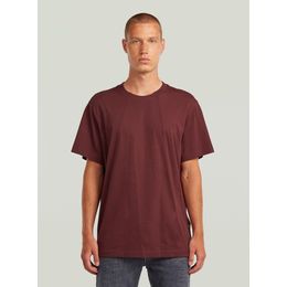 G-Star Raw T-Shirt G-STAR "A Line Loose T-Shirt", Damen, Gr. L, port rot, Obermaterial: 100% Baumwolle, Shirts T-Shirt