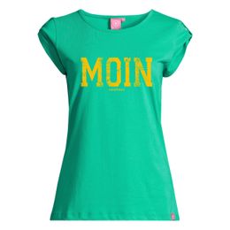 SALZHAUT Damen T-Shirt "Shirt BIIKE - MOIN", gr&uuml;n, Gr. XS, Obermaterial: 100% Baumwolle CO., Shirts