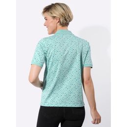 Classic Basics Damen Poloshirt "Poloshirt", gr&uuml;n, Gr. 36, gemustert, gepunktet, 100% Baumwolle, Shirts