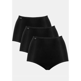 Sloggi Damen Maxislip "24/7 Microfibre", Gr. 40, schwarz, Microfaser, Obermaterial: 88% Polyamid, 12% Elasthan, unifarben, Unterhosen, besonders