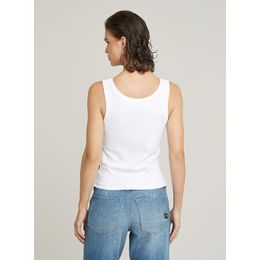 G-Star Raw G-STAR Damen T-Shirt "Slim Rib Tanktop"weiß, Gr. L, Obermaterial: 94% Baumwolle, 6% Elasthan, Shirts