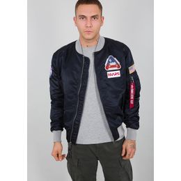 Herren Bomberjacke "MA-1 LW Mission To Mars", blau, Gr. XL, Alpha Industries, Obermaterial: 100% Nylon, Futter: 100% Nylon, Jacken