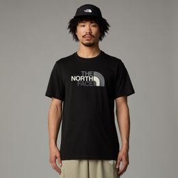 The North Face Herren T-Shirt "M S/S EASY TEE", schwarz, Gr. L, unifarben, Single Jersey, Obermaterial: 60% Baumwolle, 40% Polyester, Shirts