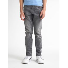 Jungen 5-Pocket-Jeans "Russel Regular", grau, Gr. 140, PETROL INDUSTRIES, Denim/Jeans, Obermaterial: 83% Baumwolle, 15% Polyester, 2% Elasthan,