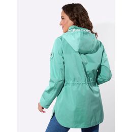 Casual Looks Damen Funktionsjacke, gr&uuml;n, Gr. 50, unifarben, 100% Polyester, Jacken