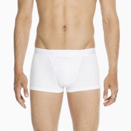 HOM Herren Boxershorts "HO1", Gr. XXL, wei&szlig;, Obermaterial: 65% Baumwolle, 22% Modal, 13% Elasthan, unifarben, Unterhosen, bequem, weich, eng,