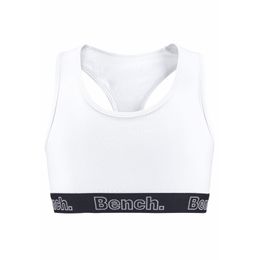 Bench. Damen Bustier, Gr. 158, schwarz-wei&szlig;, Jersey, Obermaterial: 90% Baumwolle, 10% Elasthan (LYCRA), unifarben, BHs, unifarben, B&uuml;ndchen mit