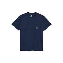 Element Herren T-Shirt "Icon Label Pocket", blau, Gr. XL, 100% Baumwolle, Shirts
