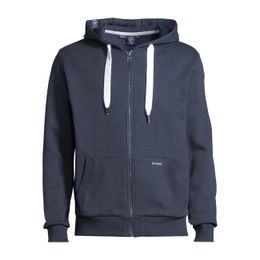 SALZHAUT Damen Sweatjacke "Sweatjacke BREKER", blau, Gr. S, Obermaterial: 55% Baumwolle CO. 45% Polyester PES., Sweatjacken
