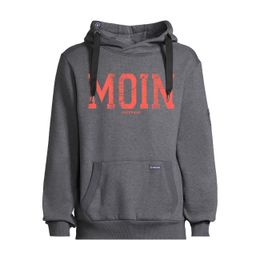 SALZHAUT Herren Kapuzenpullover "Hoodie HEFF - MOIN", grau, Gr. M, Obermaterial: 55% Baumwolle CO. 45% Polyester PES., Pullover