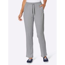 Classic Basics Damen Schlupfhose, grau, Gr. 54, unifarben, 97% Polyester, 3% Elasthan, Hosen