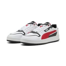 Puma Damen Sneaker "Court Classic Street Sneakers Erwachsene", Gr. 45wei&szlig; for all time rot schwarz, Obermaterial: Synthetik; Futter: Synthetik,
