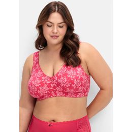 sheego Damen Entlastungs-BH, Gr. 100, wei&szlig;, 95% Baumwolle, 5% Elasthan, BHs
