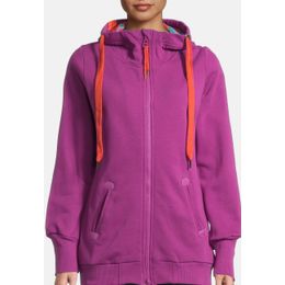 SALZHAUT Damen Sweatjacke "Sweatjacke REFFEN", lila, Gr. S, Obermaterial: 80% Baumwolle CO. 20% Polyester PES., Sweatjacken
