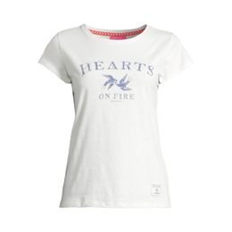 SALZHAUT Damen T-Shirt "Shirt M&Uuml;LCH", wei&szlig;, Gr. XS, Obermaterial: 100% Baumwolle CO., Shirts