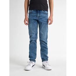 Jungen 5-Pocket-Jeans "Russel Regular", blau, Gr. 176, PETROL INDUSTRIES, Denim/Jeans, Obermaterial: 83% Baumwolle, 15% Polyester, 2% Elasthan,