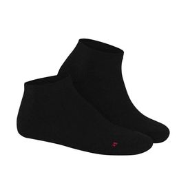 Hudson M&auml;dchen Sneakersocken "Sneaker Air Plush", Gr. 39, schwarz, Obermaterial: 85% Baumwolle CO. 13% Polyamid PA. 2% Elasthan EL., Socken