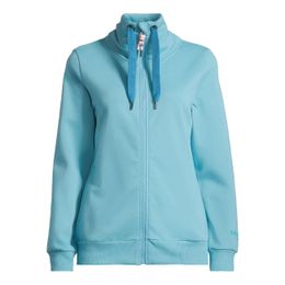SALZHAUT Damen Sweatjacke "Sweatjacke RACKELN - UNI", blau, Gr. S, Obermaterial: 80% Baumwolle CO. 20% Polyester PES., Sweatjacken