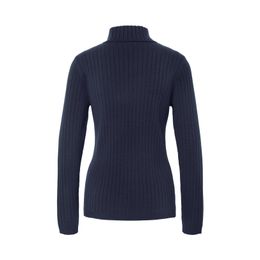Tchibo - Gerippter Rollkragenpullover - Damen - Gr. S - dunkelblau