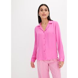 bonprix Bluse aus feinem Satin, pink, Satin