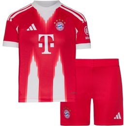 Adidas FC Bayern M&uuml;nchen 25-26 Heim Teamtrikot Kinder - Gr&ouml;&szlig;e 86 - rot