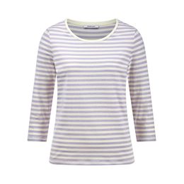 Peter Hahn - Rundhals-Shirt mit 3/4-Arm, lila, Gr. 52 / XXL - Baumwolle