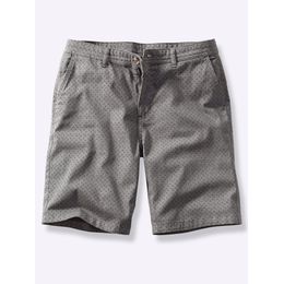 Bermudas Marco Donati, Herren, Gr. 60, Normalgr&ouml;&szlig;en, grau, bedruckt, 98% Baumwolle, 2% Elasthan, unifarben, Hosen Bermudas