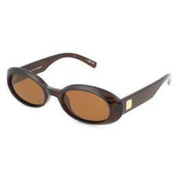 Le Specs LSP2552273 | Damen-Sonnenbrille | Fassung: Vollrand, Oval, Kunststoff, Braun | Glasfarbe: Braun