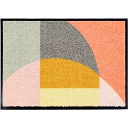 Schöner Wohnen Kollektion Fußmatte "Bellevue", bunt (multi), B:67cm H:8mm L:100cm, Kunstfaser, SCHÖNER WOHNEN-KOLLEKTION, Teppiche, Fußmatte, Türmatte, Schmutzfang, In und Outdoor, Sauberlauf, waschbar