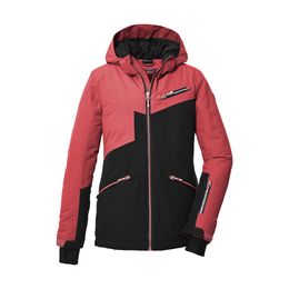 Skijacke Killtec "KSW 117 GRLS SKI JCKT", Mädchen, Gr. 176, orange (koralle), Oberstoff: 100% Polyester (recycelt), Futter: 100% Polyester, Wattierung: 100% Polyester (recycelt), Jacken Skijacke, Wasser- und winddichte Funktionsjacke mit atmungsaktivem Design