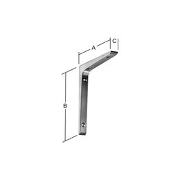 Vormann Konsolst&uuml;tze L250xT200mm Aluminiumdruckguss,wei&szlig; kunststoffbeschichtet (050155200W)