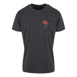 T-Shirt MisterTee "MisterTee Herren Rose Tee", Damen, Gr. S, charcoal, 100% Baumwolle, unifarben, normal, Rundhals, Shirts T-Shirt