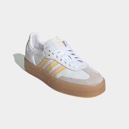 Damen Sneaker "SAMBAE", adidas originals, Gr. 40,5cloud wei&szlig;, orange tint, semi ice tangerine, Leder, Schuhe