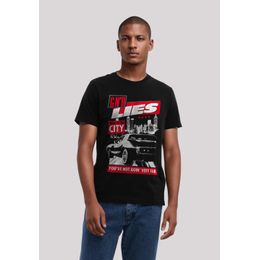 T-Shirt F4NT4STIC "Guns N' Roses Lies City Rock Music", Damen, Gr. M, schwarz, Obermaterial: 100% Baumwolle, regular fit, Rundhals, ohne B&uuml;ndchen, Shirts T-Shirt, Premium Qualit&auml;t