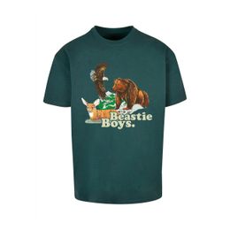 T-Shirt MisterTee "MisterTee Herren Beastie Boys Animal Tee", Damen, Gr. XL, bottlegrün, 100% Baumwolle, bedruckt, oversize, Rundhals, Shirts T-Shirt