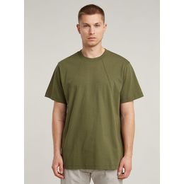 G-Star Raw T-Shirt G-STAR "Seam Detail Loose T-Shirt", Damen, Gr. L, shadow olive, Obermaterial: 100% Baumwolle, Shirts T-Shirt